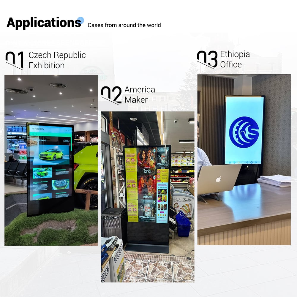Model Number: MWE813 Stand Alone LCD Digital Touch Screen Signage ...